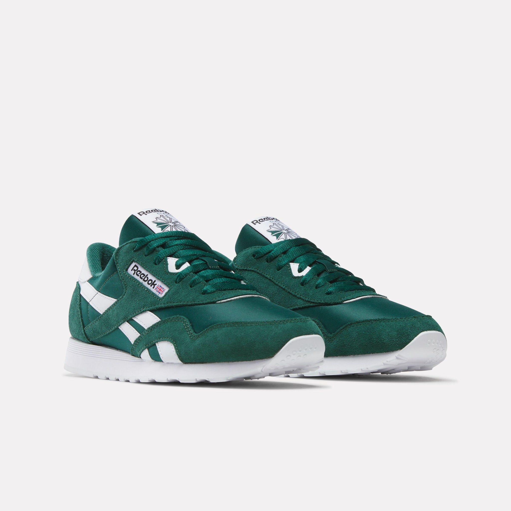 Reebok Footwear Men Classic Nylon Shoes COLLEGIATE GREEN/COLLEGIATE GR ...