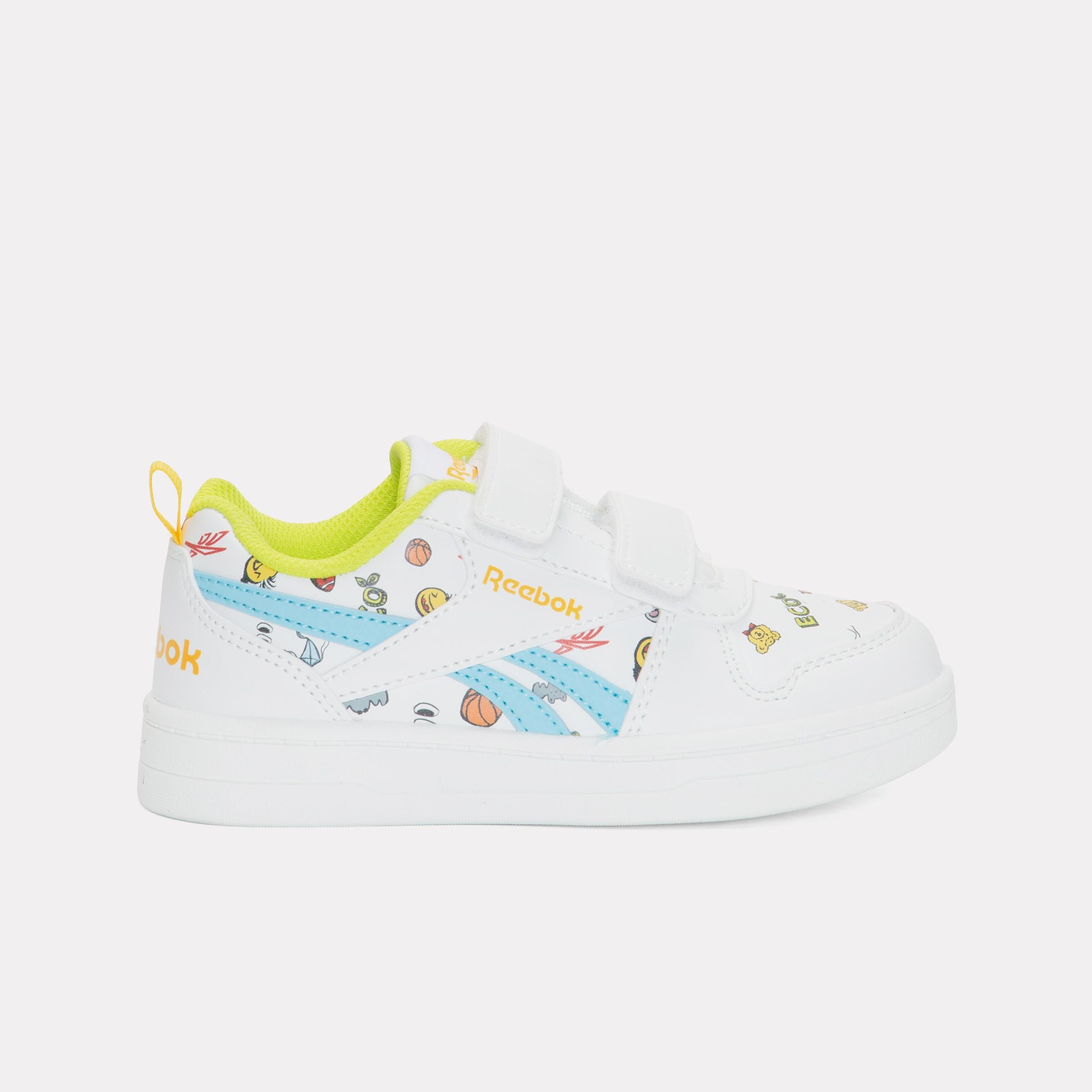 Reebok Footwear Kids Prime 2.0 Shoes – Pre-School WHITE/DIGITALBLUE/GO ...