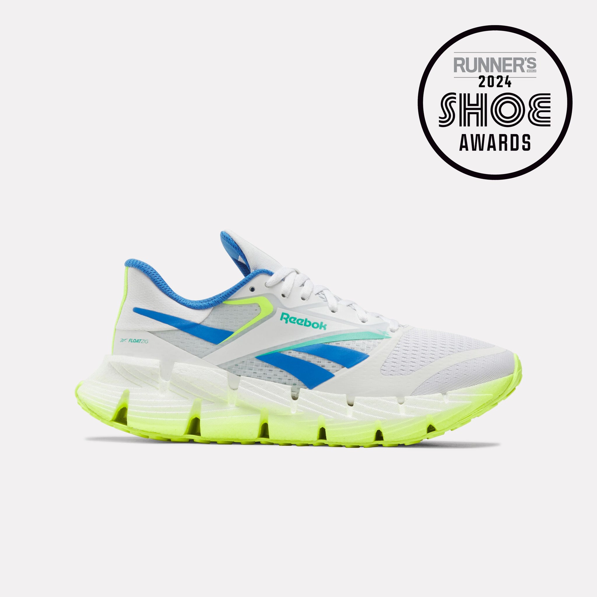Reebok Footwear Men FloatZig 1 Shoes FOOTWEARWHITE/DIGITAL LIME/KIN ...