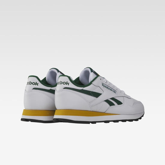 Reebok Footwear Men Classic Leather Shoes WHITE/DRKGRN/RETGOL – Reebok ...